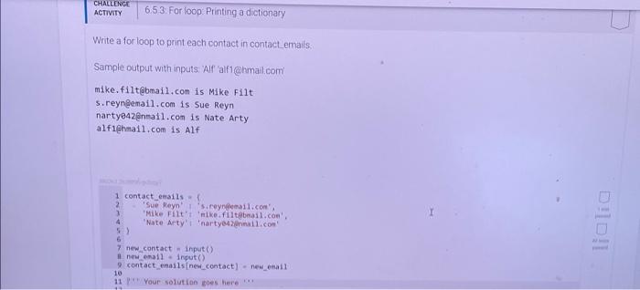 Solved Challenge Activity 6 53 For Loop Printing A