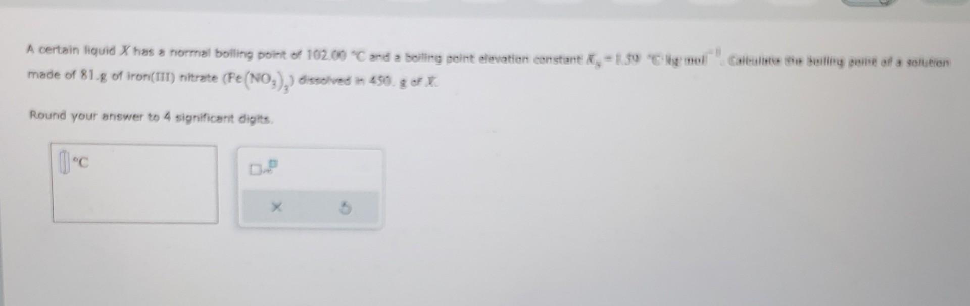 Solved made of 81.g of iron(IIT) nitrate ( Fe(NO3)3) | Chegg.com