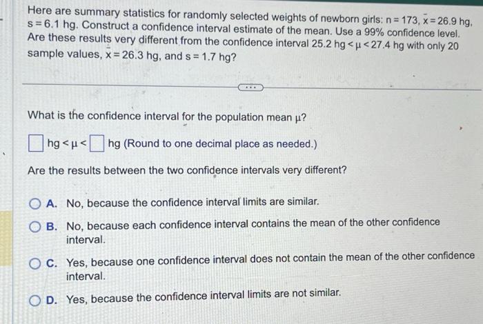 Solved Here are summary statistics for randomly selected | Chegg.com