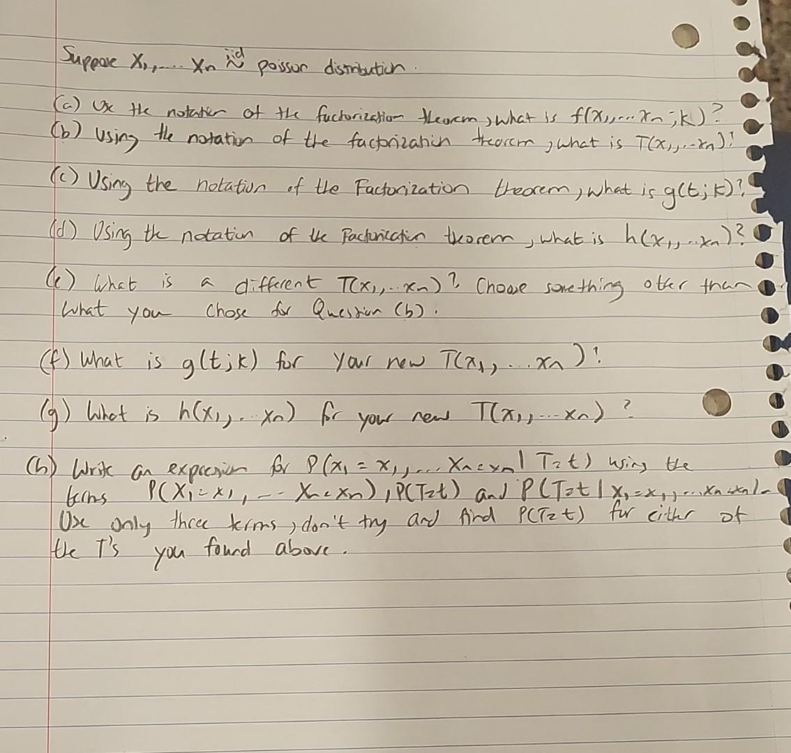 Solved (a) Ux the notation of the fuctorizastion theorem, | Chegg.com