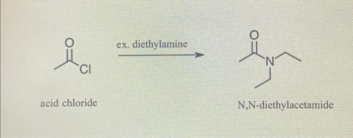 Solved ex. diethylamine acid chloride | Chegg.com