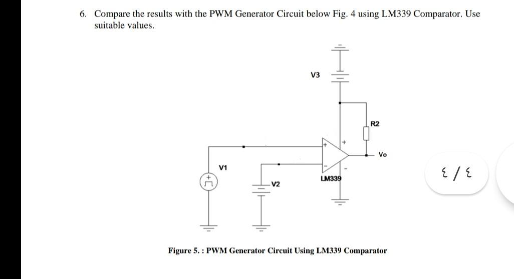 Solved 1. For the PWM circuit shown below, use LM324 Op-Amp | Chegg.com