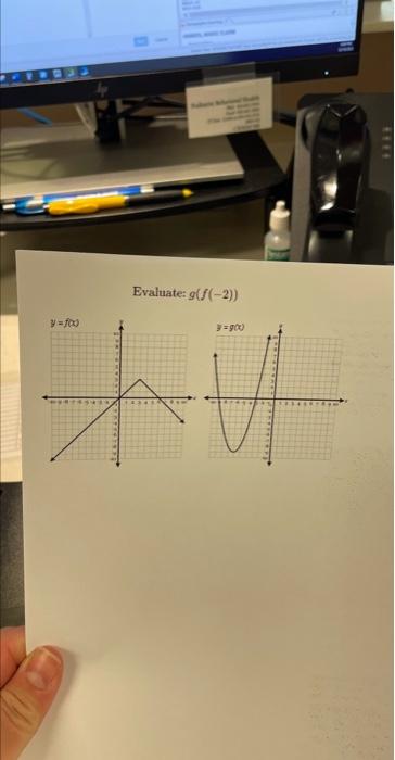 Solved Evaluate: g(f(−2)) | Chegg.com