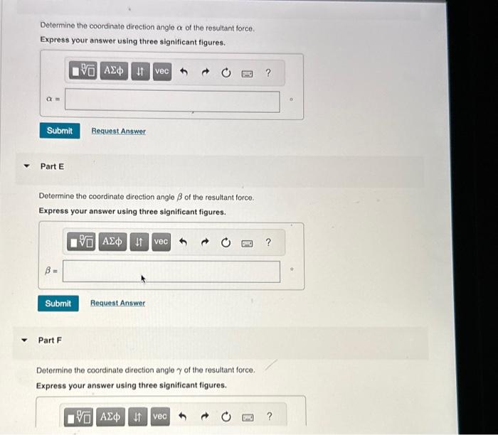 Solved Express force FAB in Cartesian vector form. (Figure | Chegg.com