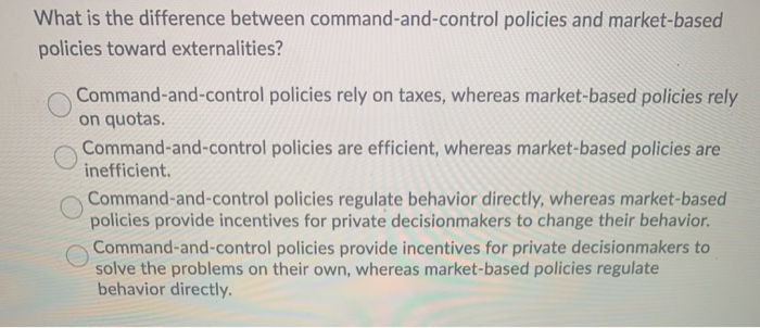 Solved What is the difference between command-and-control | Chegg.com