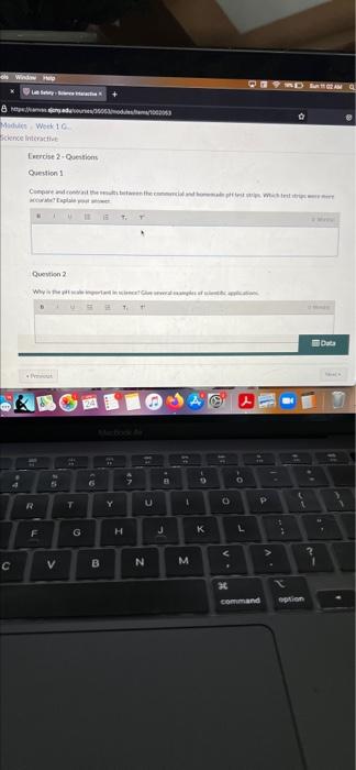 Data Exercise 1 Preparation of pH Indicators Exercise | Chegg.com