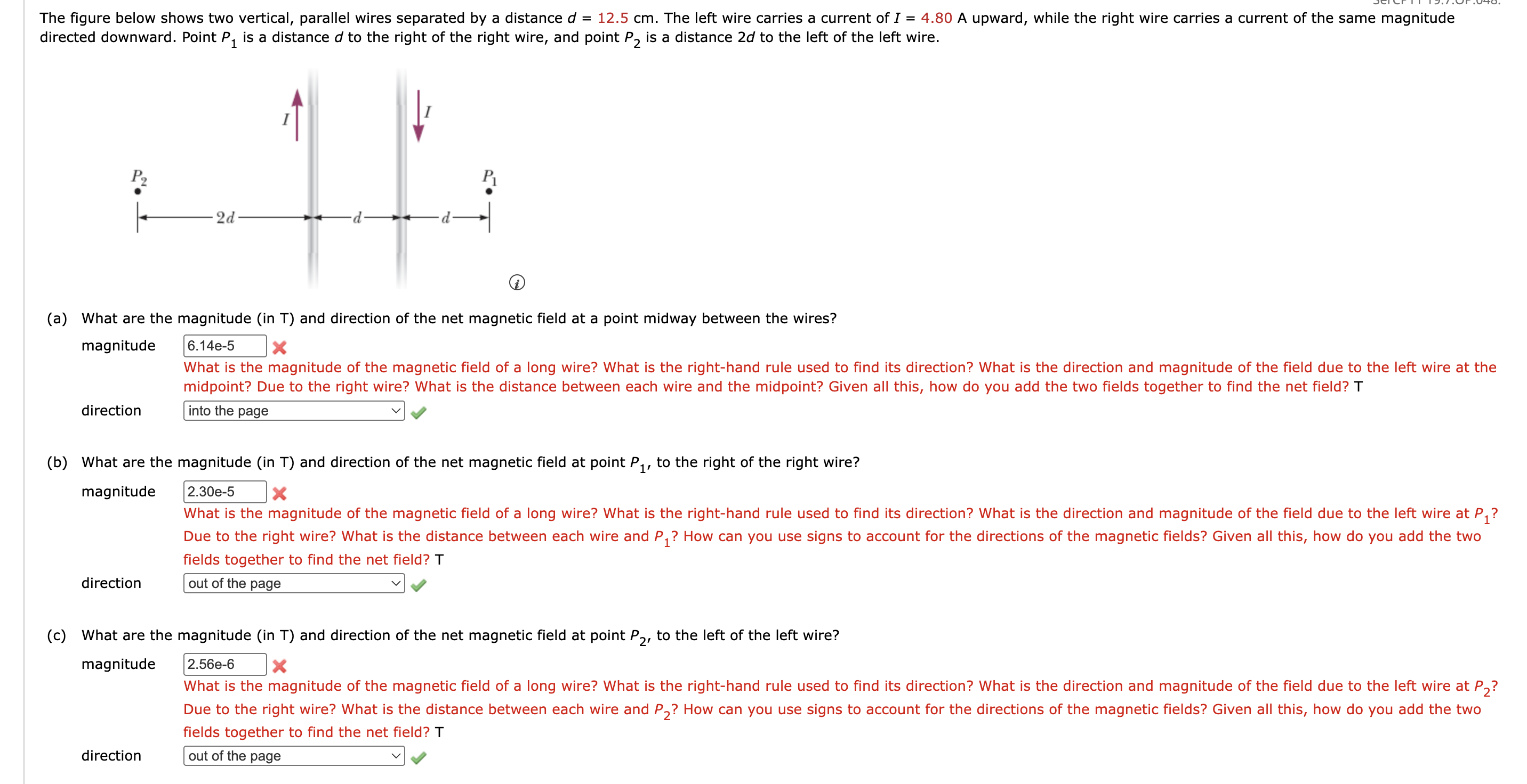 Solved chegg expert directed downward. Point \( ﻿P_{1} \) | Chegg.com