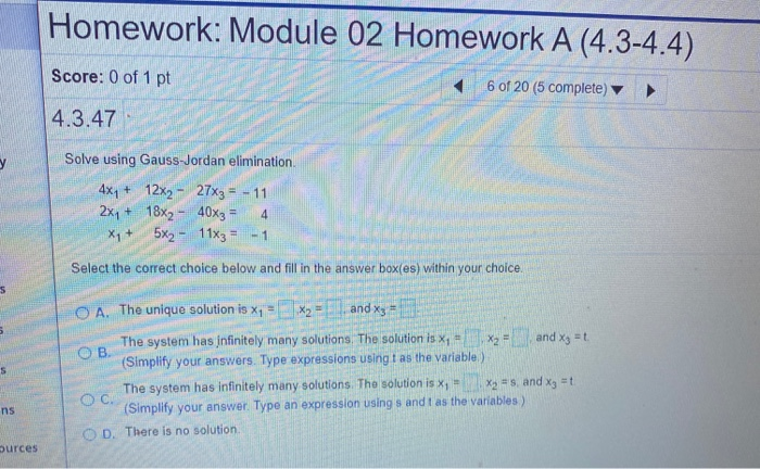 Solved Homework: Module 02 Homework A (4.3-4.4) Score: 0 of | Chegg.com