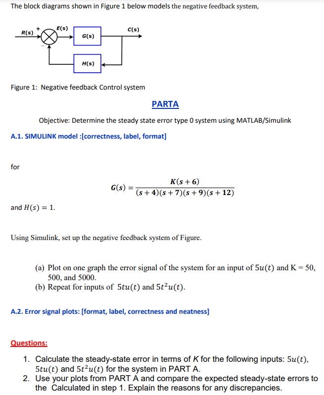 Solved The block diagrams shown in Figure 1 ﻿below models | Chegg.com