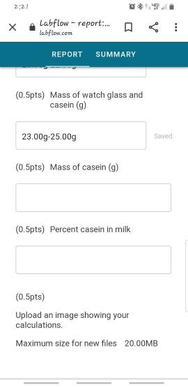 2:20 х Labflow - report:... labflow.com A REPORT | Chegg.com