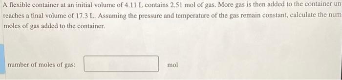 Solved A 4.02 mol sample of freon gas was placed in a | Chegg.com