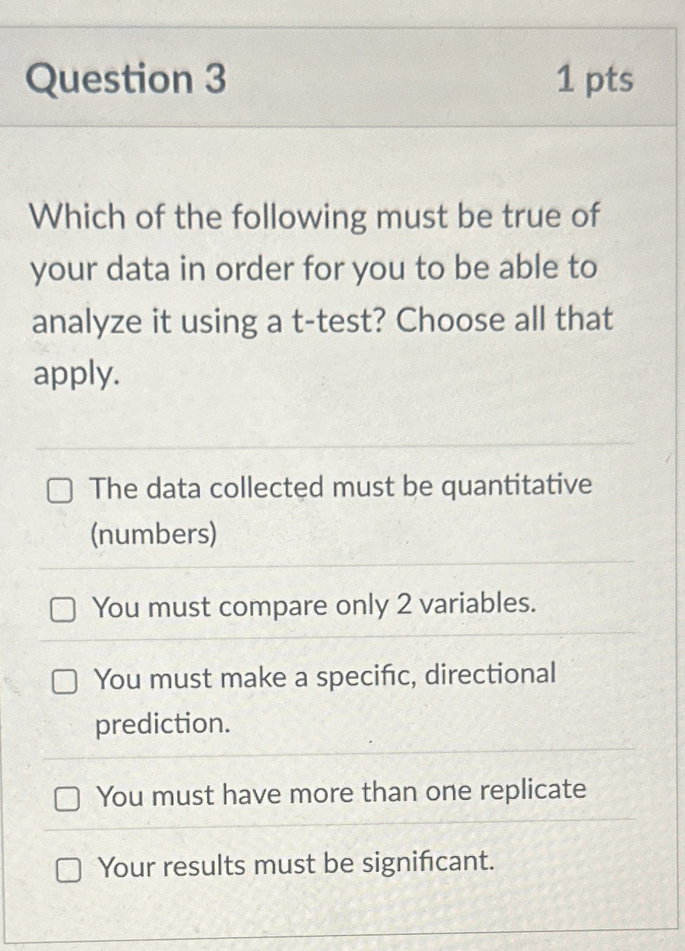 Solved Question 31 ﻿ptsWhich of the following must be true | Chegg.com