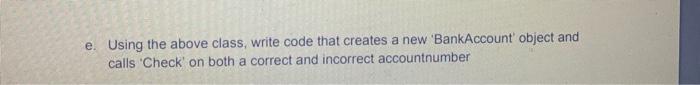 Using python, make a class called ‘BankAccount’ that | Chegg.com