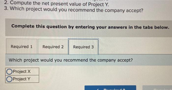 Exercise 14-14 (Algo) Comparison of Projects Using | Chegg.com