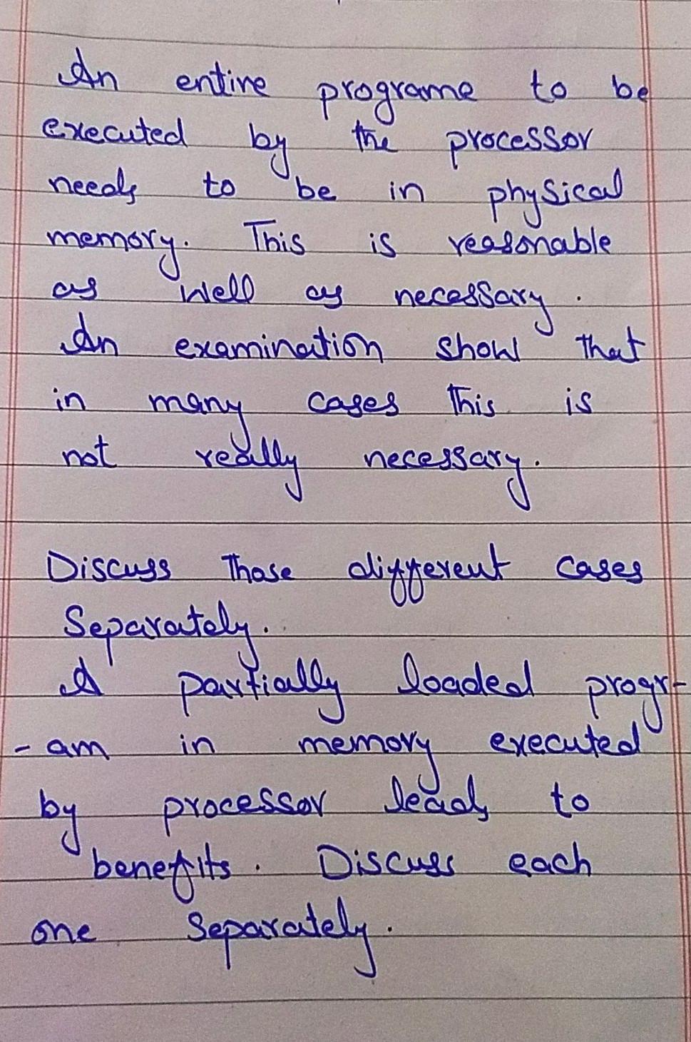 Solved An entire program to be executed by the processor | Chegg.com