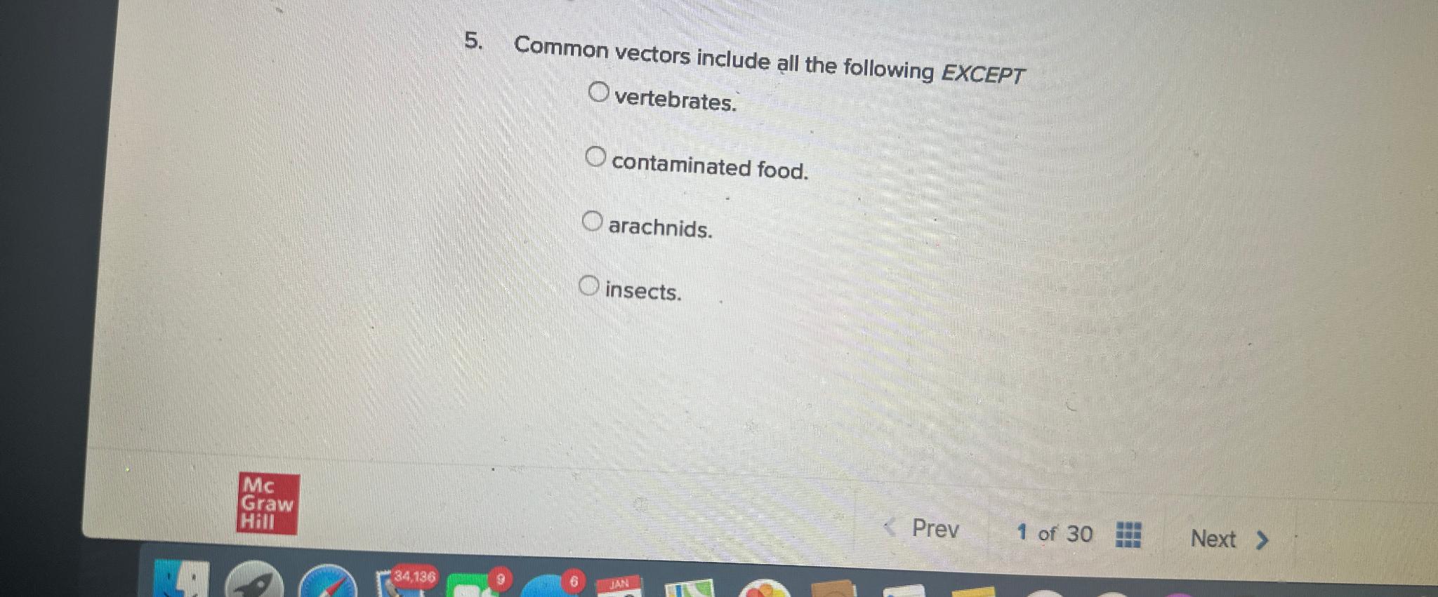 Solved Common vectors include all the following EXCEPT | Chegg.com