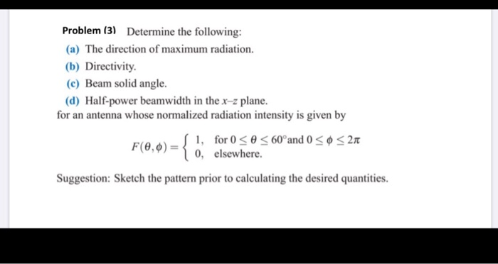 Solved Problem (3) Determine the following: (a) The | Chegg.com