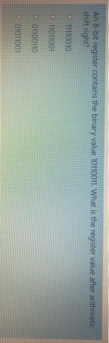 Solved An 8-bit register contains the binary value 10110011. | Chegg.com