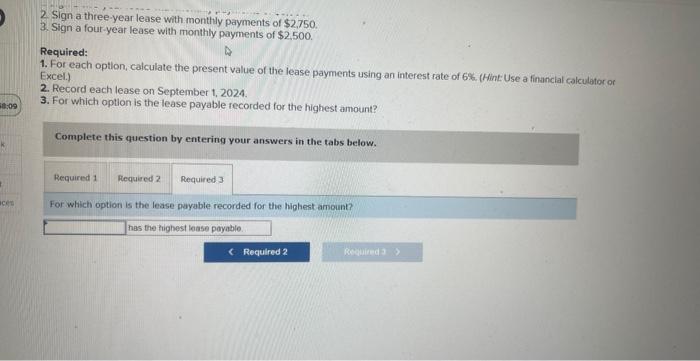 Solved Problem 9-3A (Static) Record leases (LO9-3) On | Chegg.com