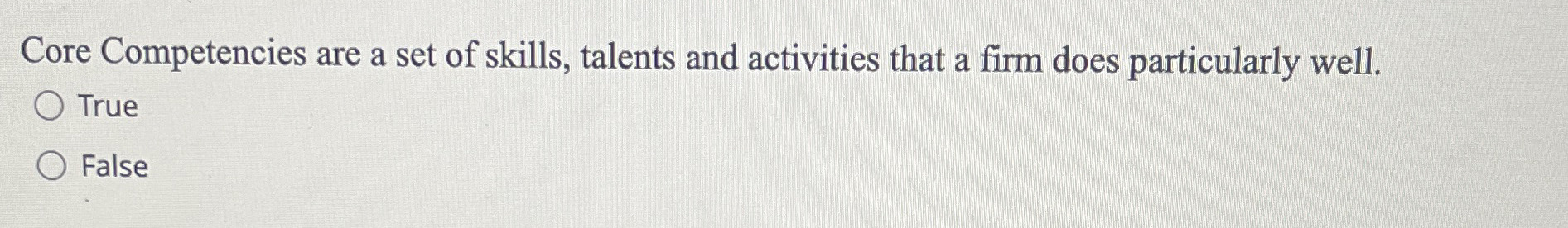 Solved Core Competencies are a set of skills, talents and | Chegg.com