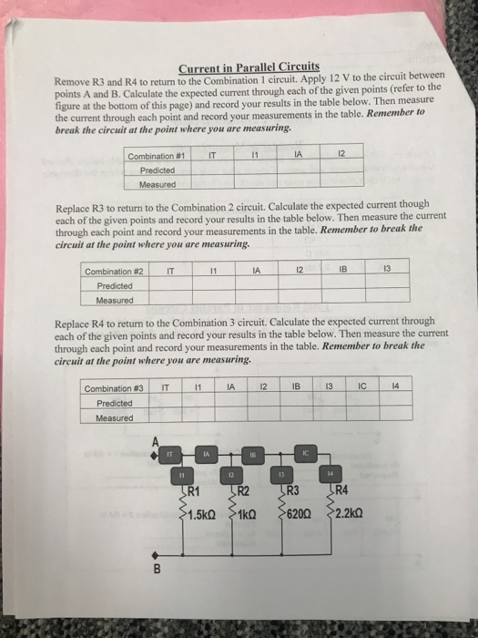 Solved NAME: SECTION: LAB BENCH: LAB 4- Parallel Circuits | Chegg.com