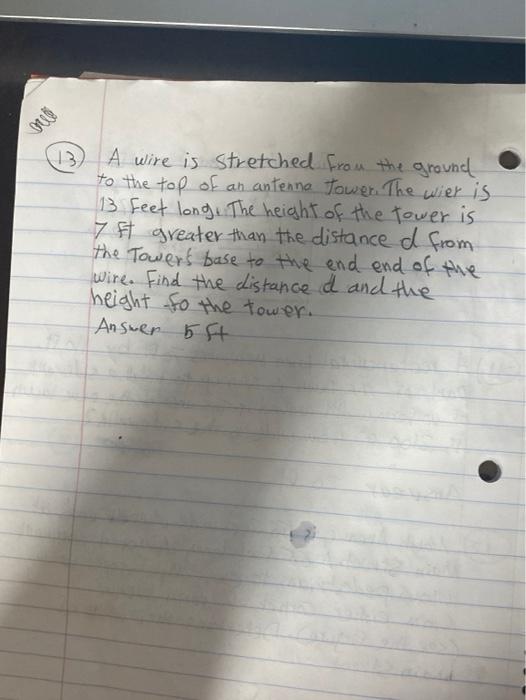 Solved A wire is stretched from the ground to the top of an | Chegg.com