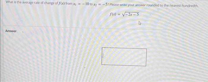 Solved What is the average rate of change of f(x) from | Chegg.com