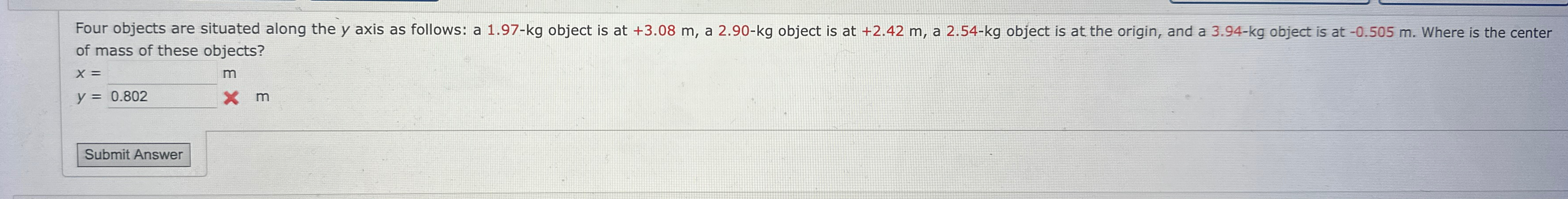 Solved Four objects are situated along the y ﻿axis as | Chegg.com