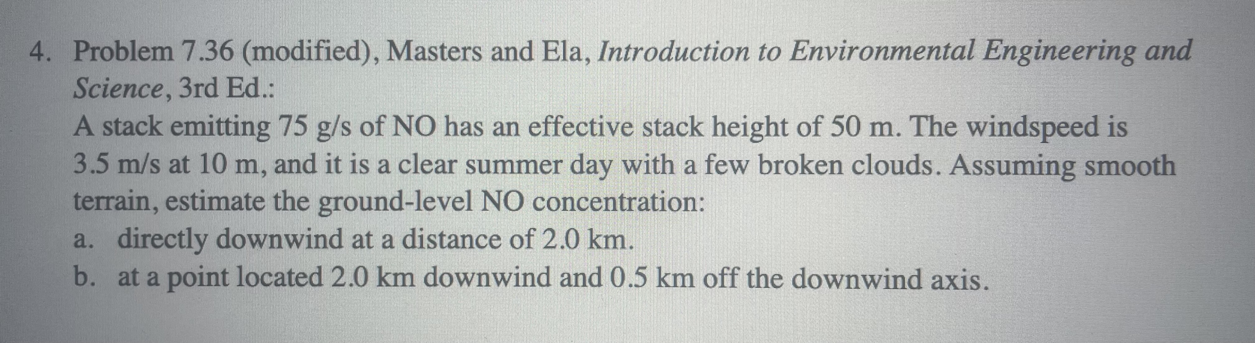 Solved Problem 7.36 (modified), ﻿Masters and Ela, | Chegg.com