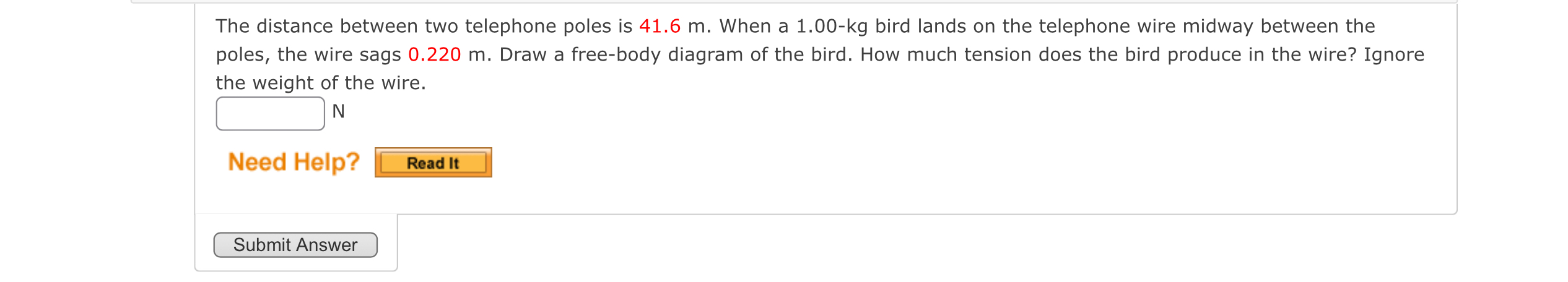 Solved The distance between two telephone poles is 41.6m. | Chegg.com