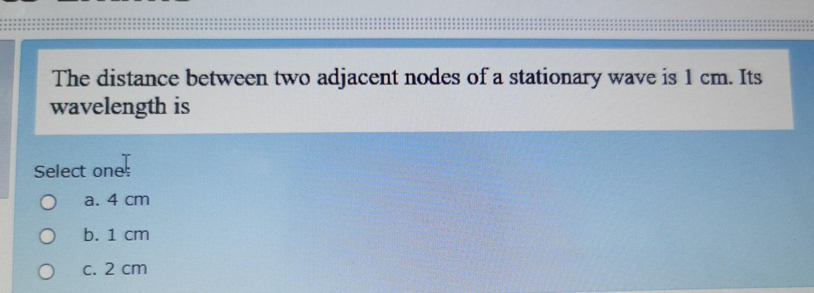 Solved The distance between two adjacent nodes of a | Chegg.com