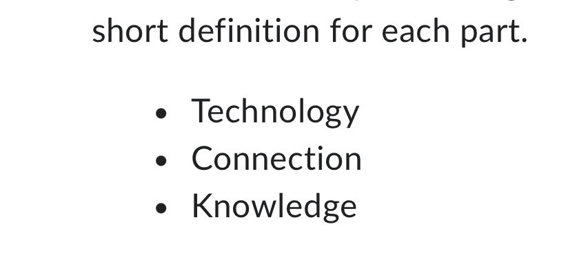 Solved short definition for each | Chegg.com