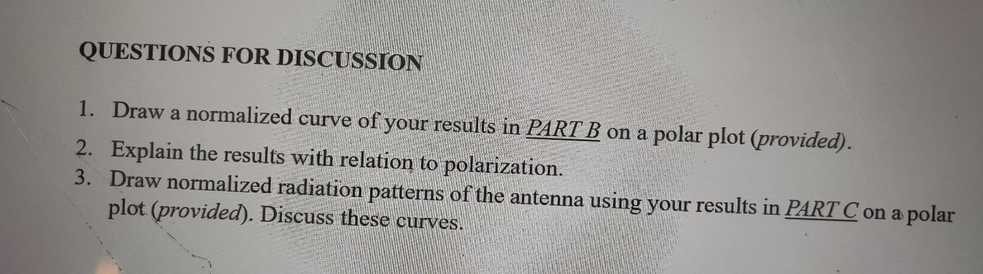 QUESTIONS FOR DISCUSSION 1. Draw a normalized curve | Chegg.com QUESTIONS FOR DISCUSSION 1. Draw a normalized curve | Chegg.com