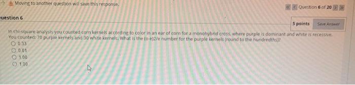 Solved In chisquate analysis you counted corn kernels | Chegg.com