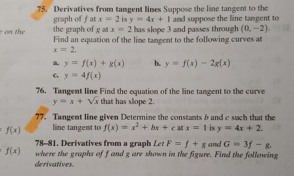 Solved 1 59–62. Equations of tangent lines a. Find an | Chegg.com