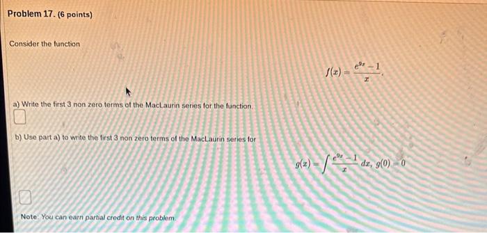 Solved Consider the function a) Write the first 3 non zero | Chegg.com