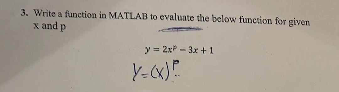 Solved 3 Write A Function In Matlab To Evaluate The Below 1687