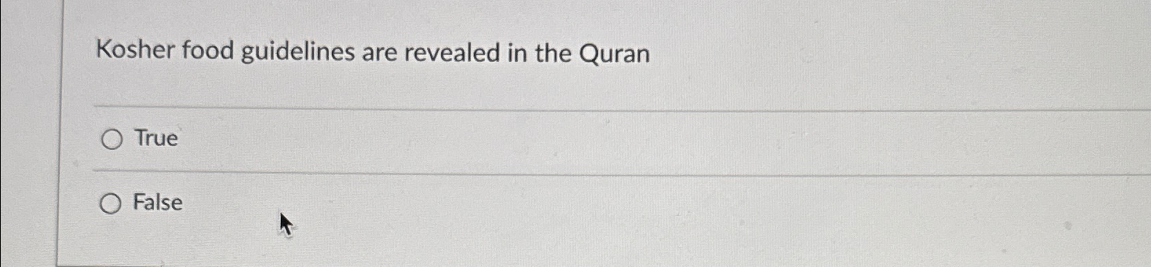 Solved Kosher food guidelines are revealed in the | Chegg.com