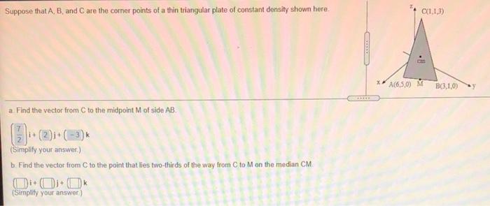 Solved Suppose that A, B, and C are the corner points of a | Chegg.com