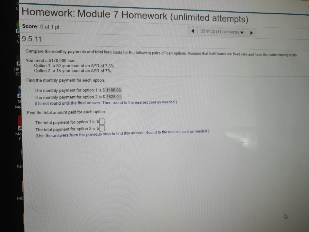 Solved Homework Module 7 Homework Unlimited Attempts