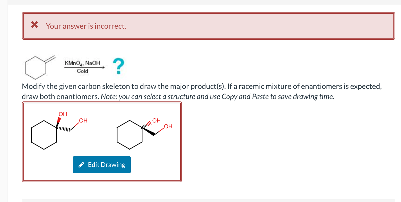 Solved Your answer is incorrect.Modify the given carbon | Chegg.com