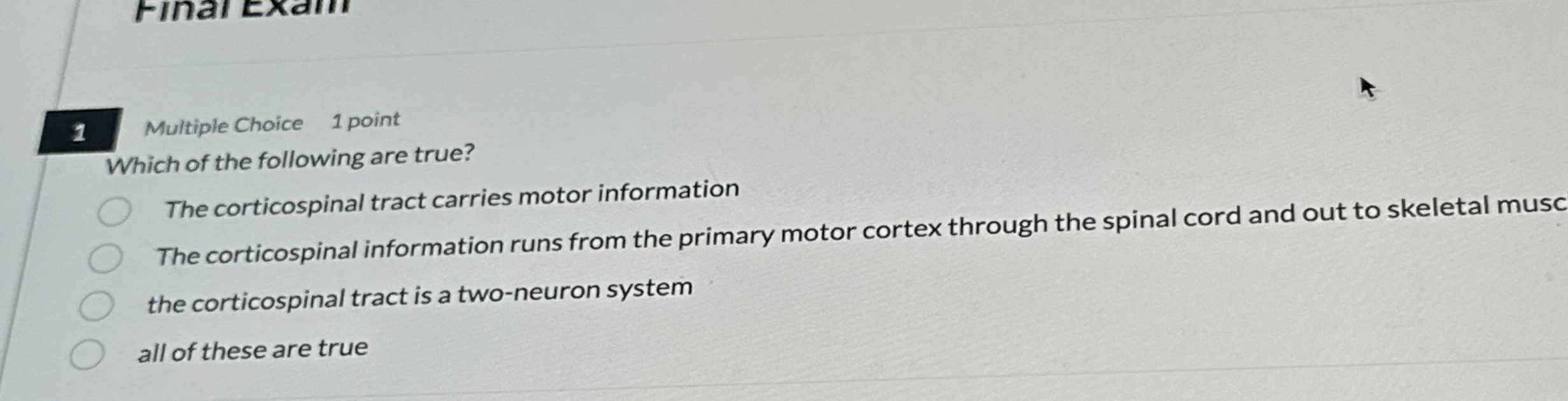 Solved 1Multiple Choice1 ﻿pointWhich of the following are | Chegg.com