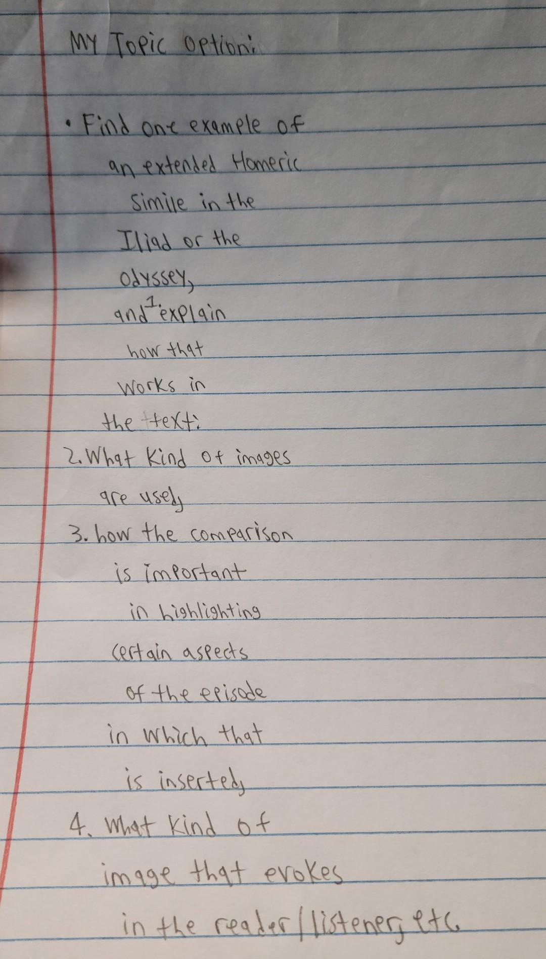 Solved Explain the example of a Homeric simile which was | Chegg.com