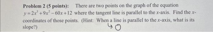 Solved Problem 2 5 Points There Are Two Points On The 5739