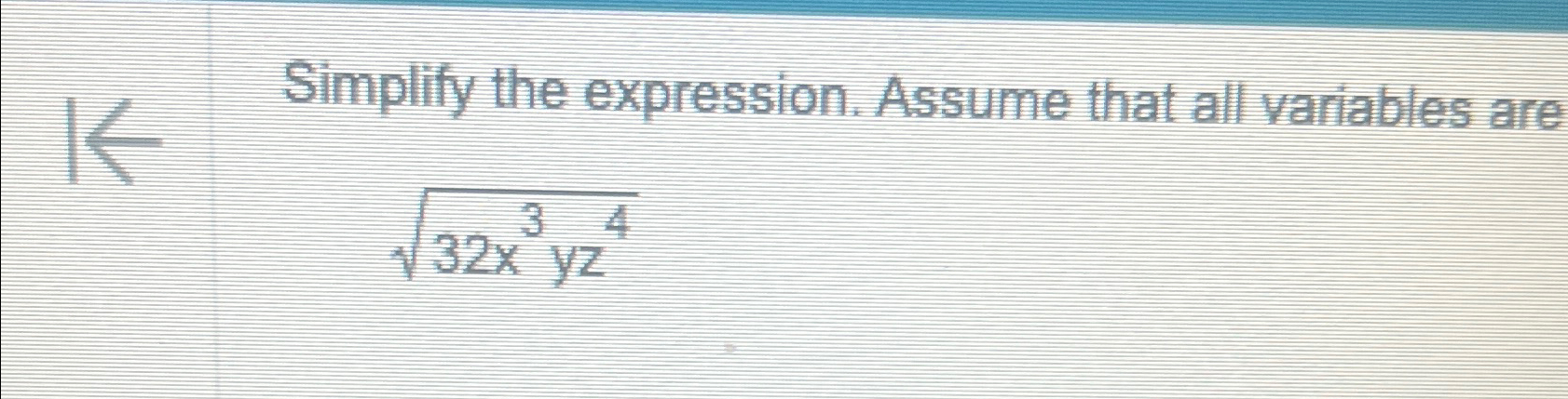 Solved Simplify the expression. Assume that all variables | Chegg.com