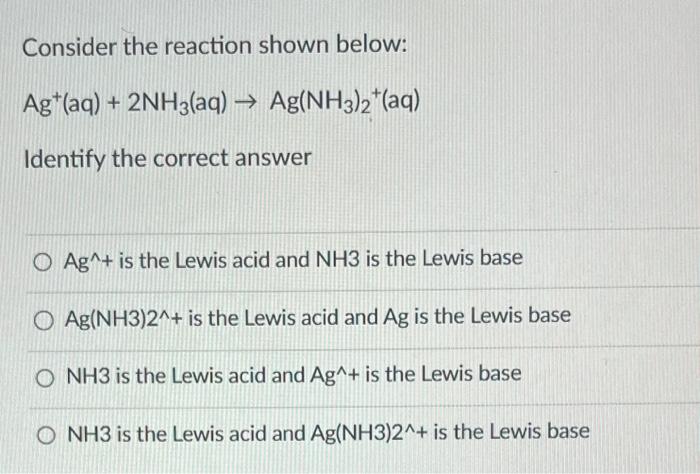 Solved Consider the reaction shown below: | Chegg.com