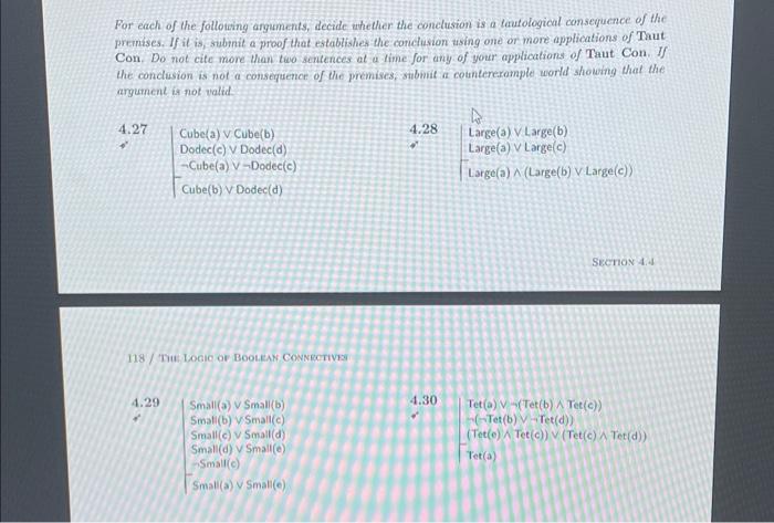 For each of the following arguments, decide whether | Chegg.com