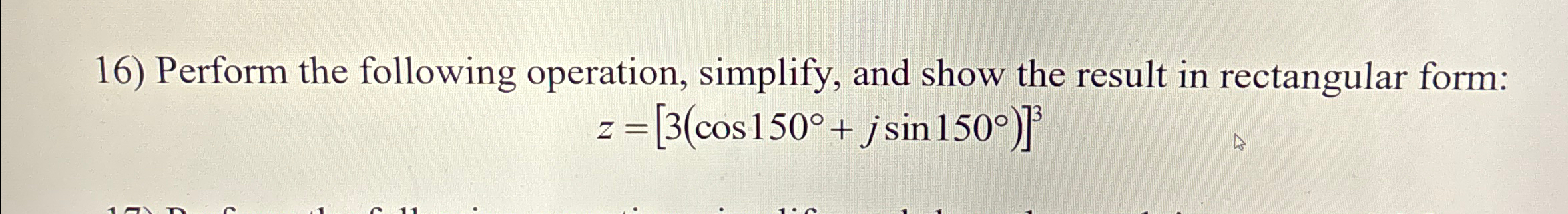 Solved Perform the following operation, simplify, and show | Chegg.com
