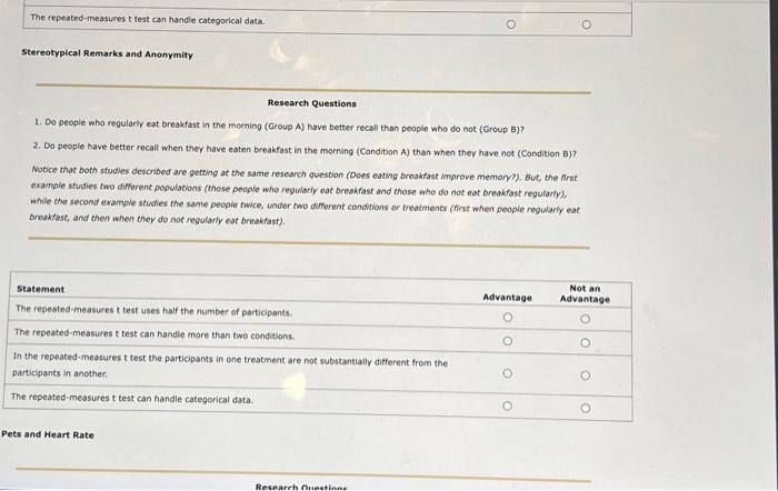 Solved 1. Engagement Activity: The t Test for Two Related | Chegg.com