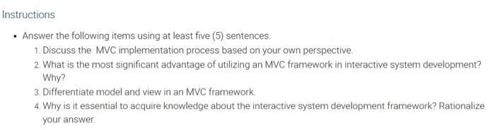 Solved nstructions - Answer the following items using at | Chegg.com